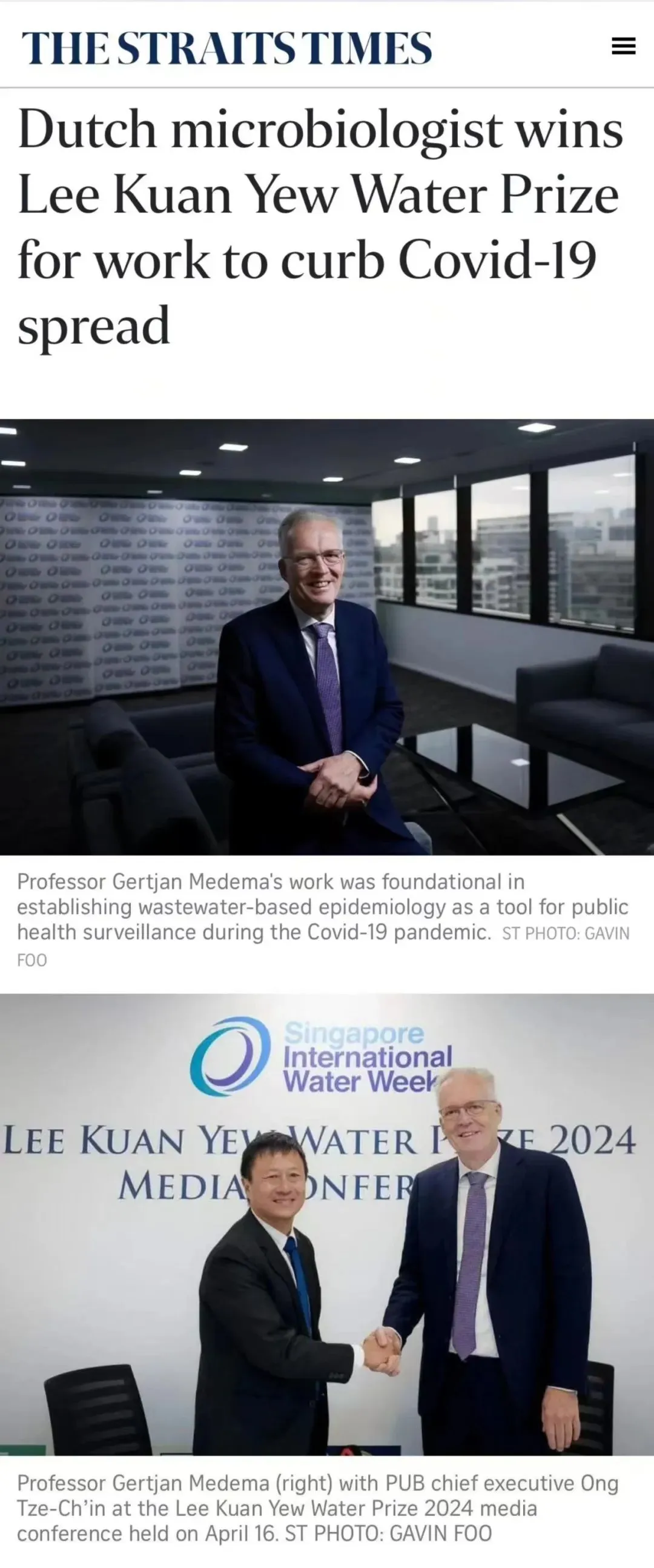 Congratulations to Professor Gertjan Medema, Editorial Board Member of ...